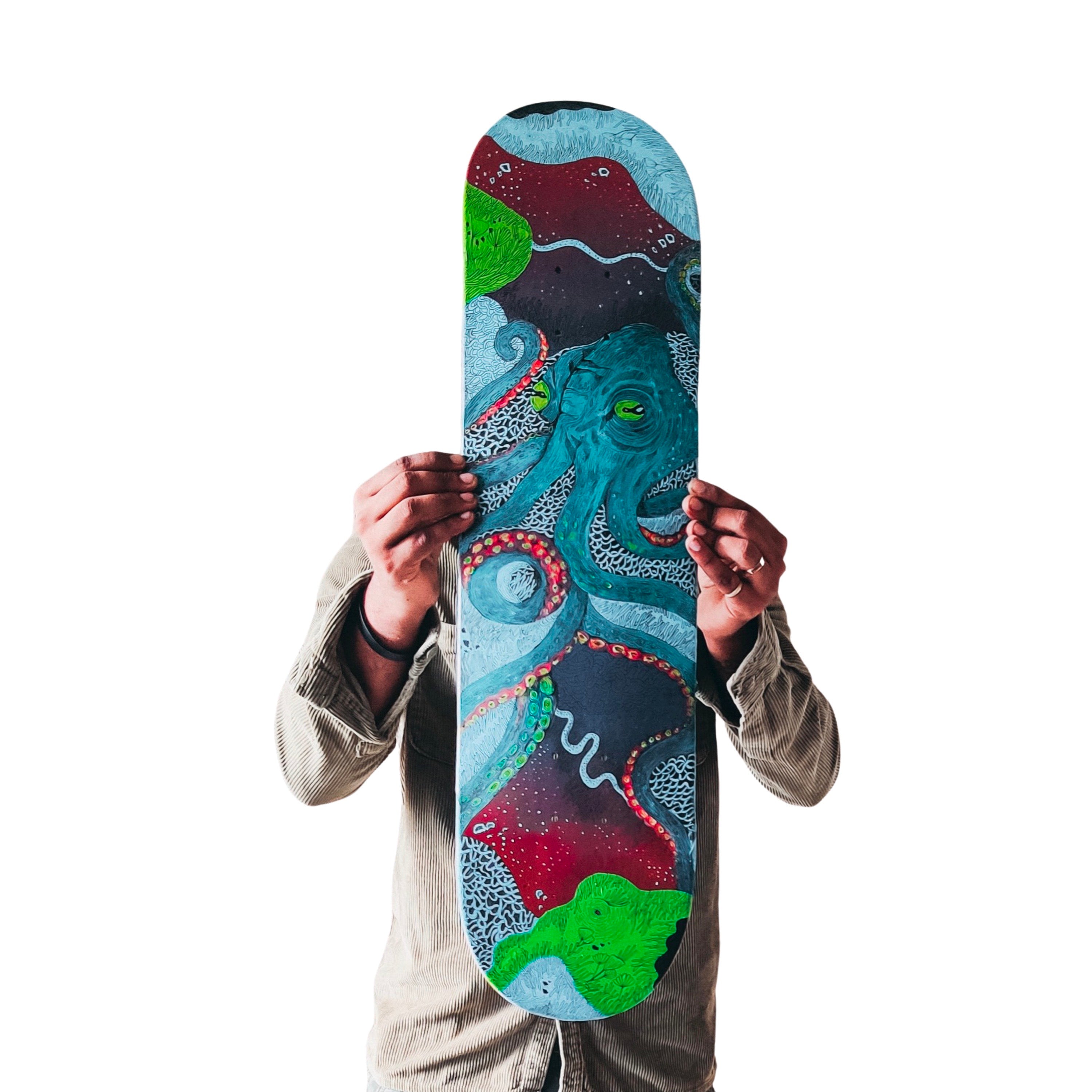 “OCTOPUS- A CUSTOMISED SKATEBOARD” – Doodle Mapuls